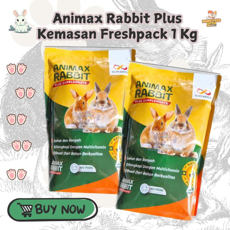Jual Animax Rabbit Plus Supplement Alfalfa Makanan Kelinci Kemasan ...