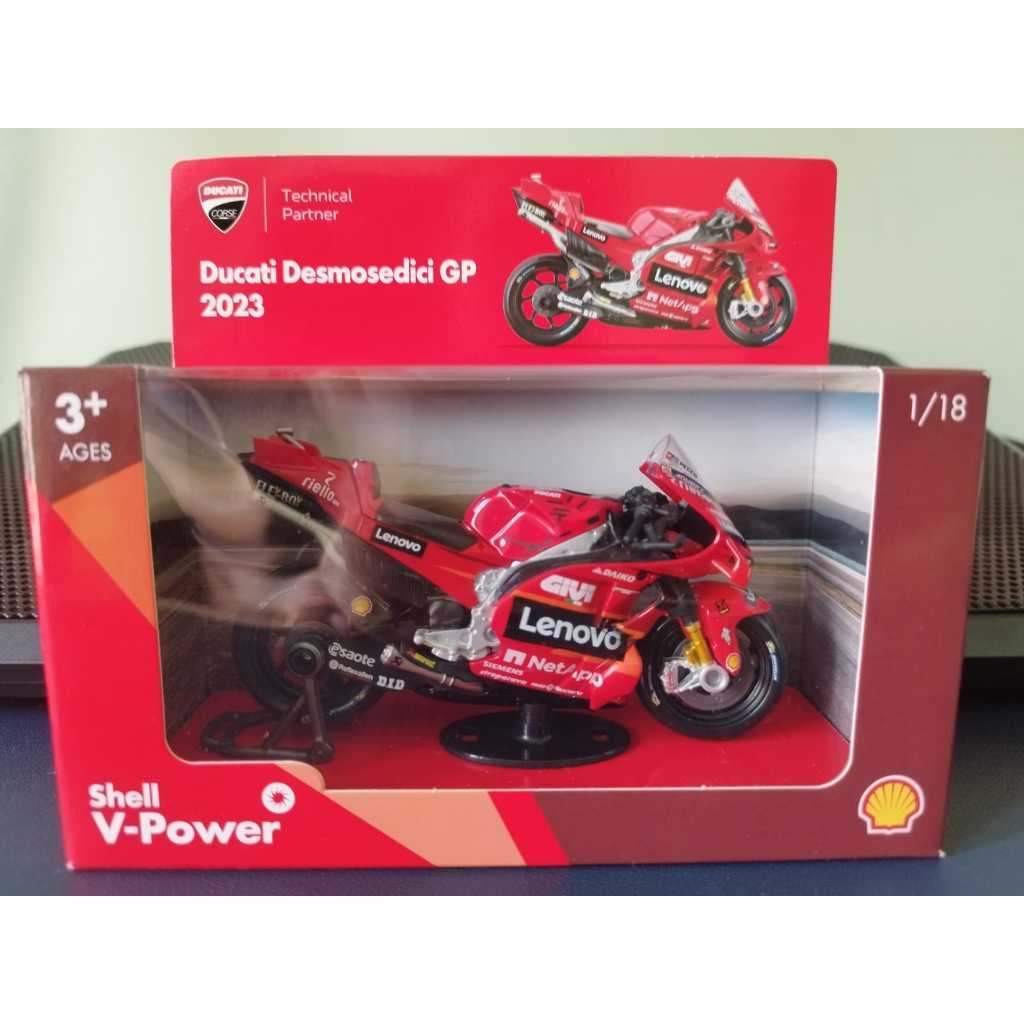 Jual Shell Ducati Desmosedici GP 2023 Diecast Motor Maisto Scale 1:18 ...