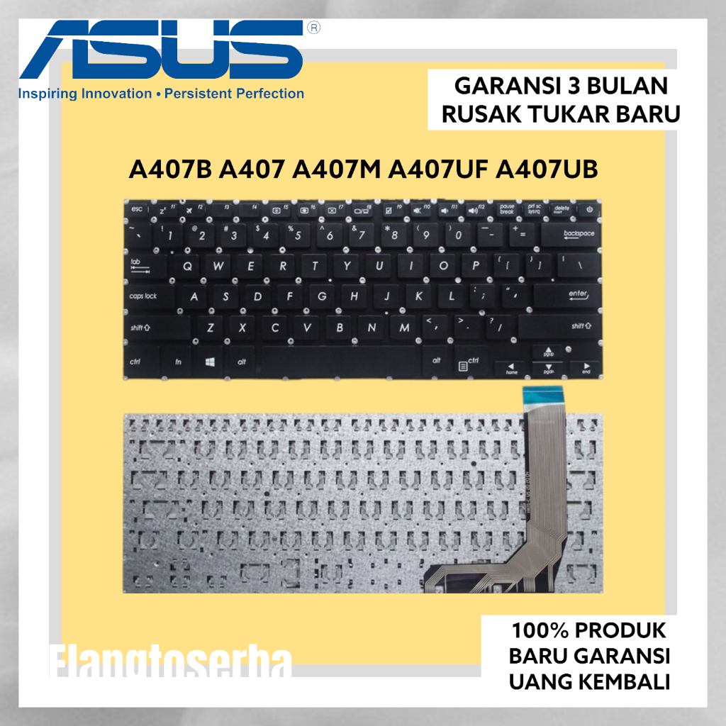 Jual Keyboard Original Asus A407M A407MA A407U A407UA A407UB A407UF ...