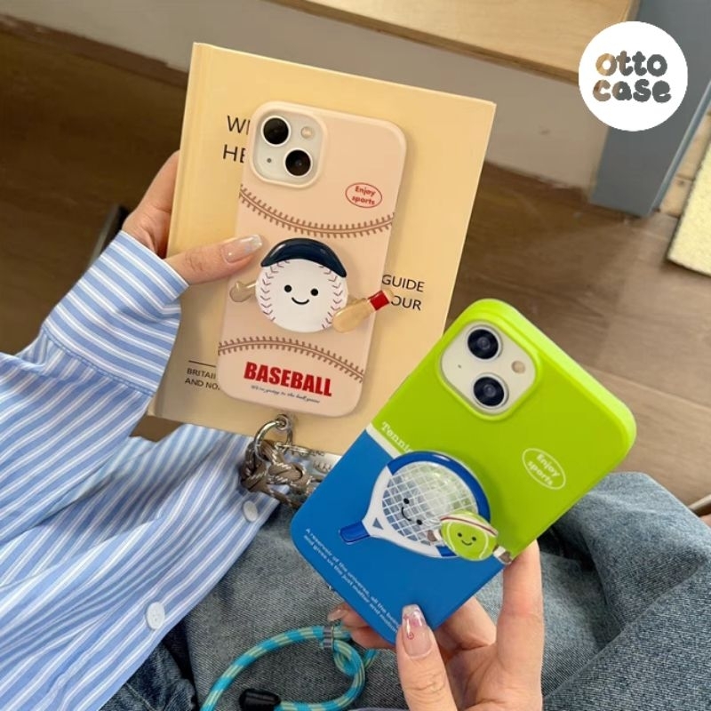 Jual ottocase | cute phone case with pop socket and charm for iphone 12 13 14 15 pro promax ...