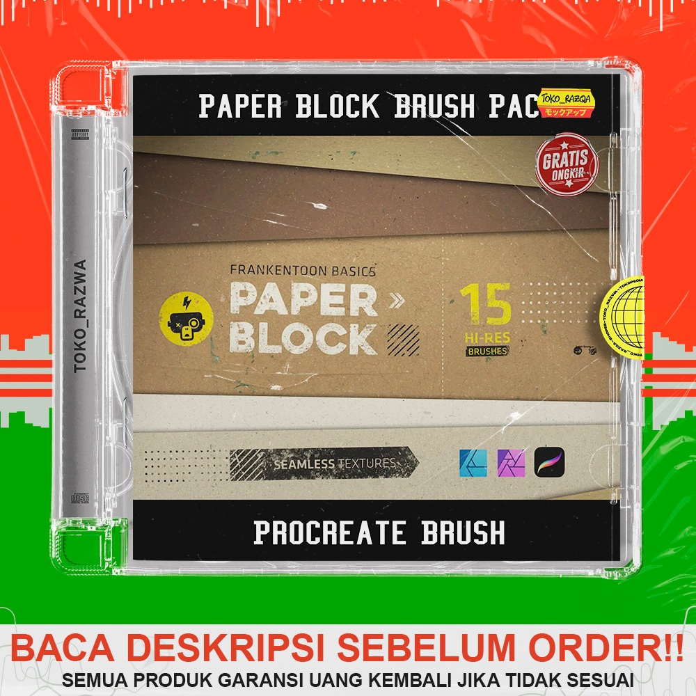 Jual Procreate Brush - Paper Block Brush Pack - 121024 | Shopee Indonesia