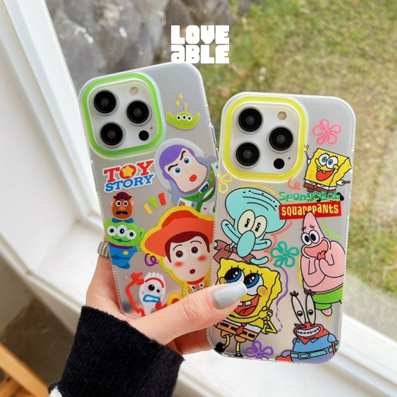 Jual LOVEABLE Colorful Silver Plating Character Case For iPhone 11 12 ...