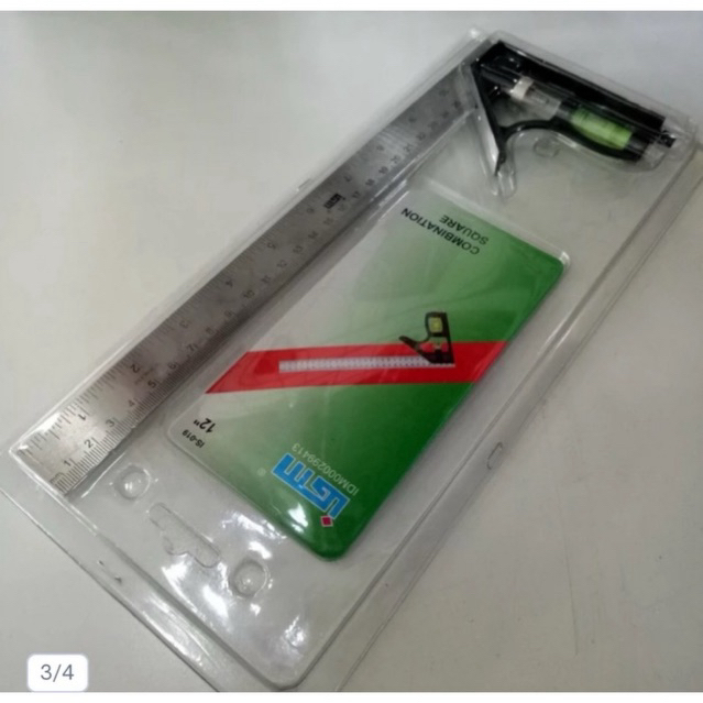 Jual penggaris siku waterpass kombinasi bisa di geser square rules ...