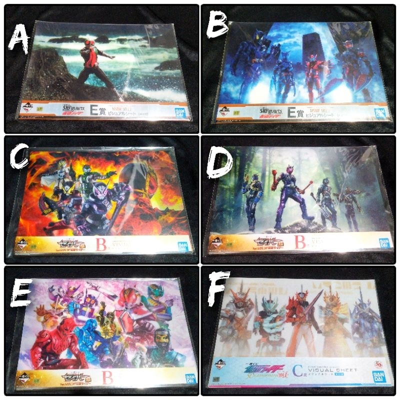 Jual Poster Ichiban Kuji Special Kamen Rider Visual Sheet Zero One Ichigo Saber Revice Kiva ...