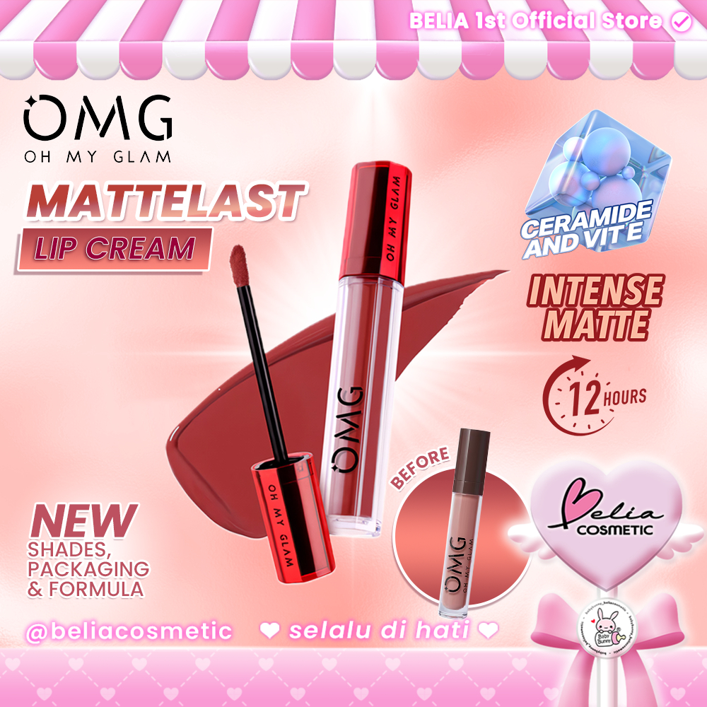 Jual BELIA OMG OH MY GLAM Mattelast Lip Cream | Lip Cream Matte Dengan ...