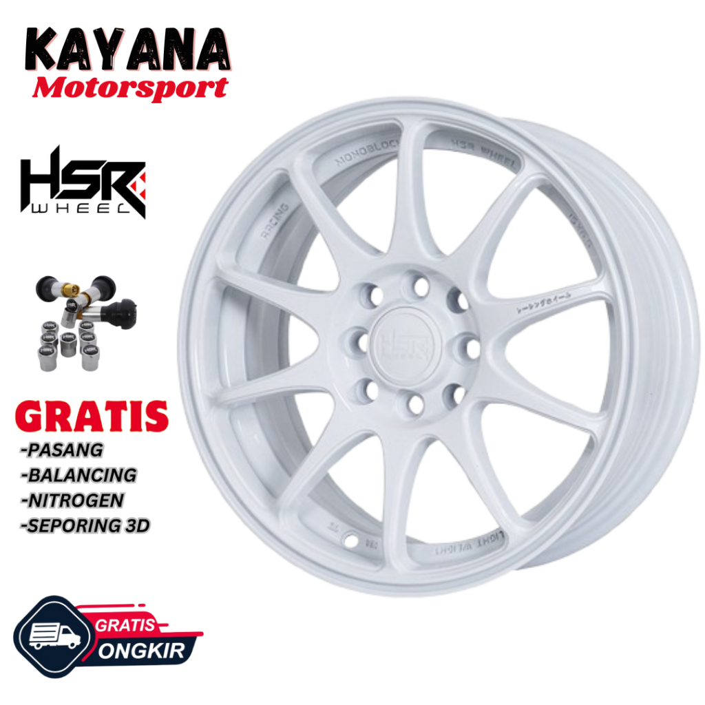 Jual velg mobil r15 mobil avanza brio agya jazz velg mobil murah hsr indy boroko lebar 65 et 42 ...