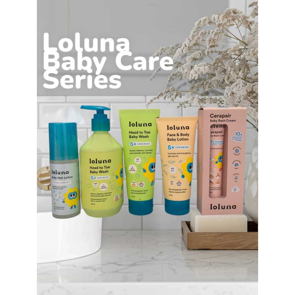 Jual LOLUNA Head to Toe Baby Wash | Face & Body Lotion 80ml | Loluna ...