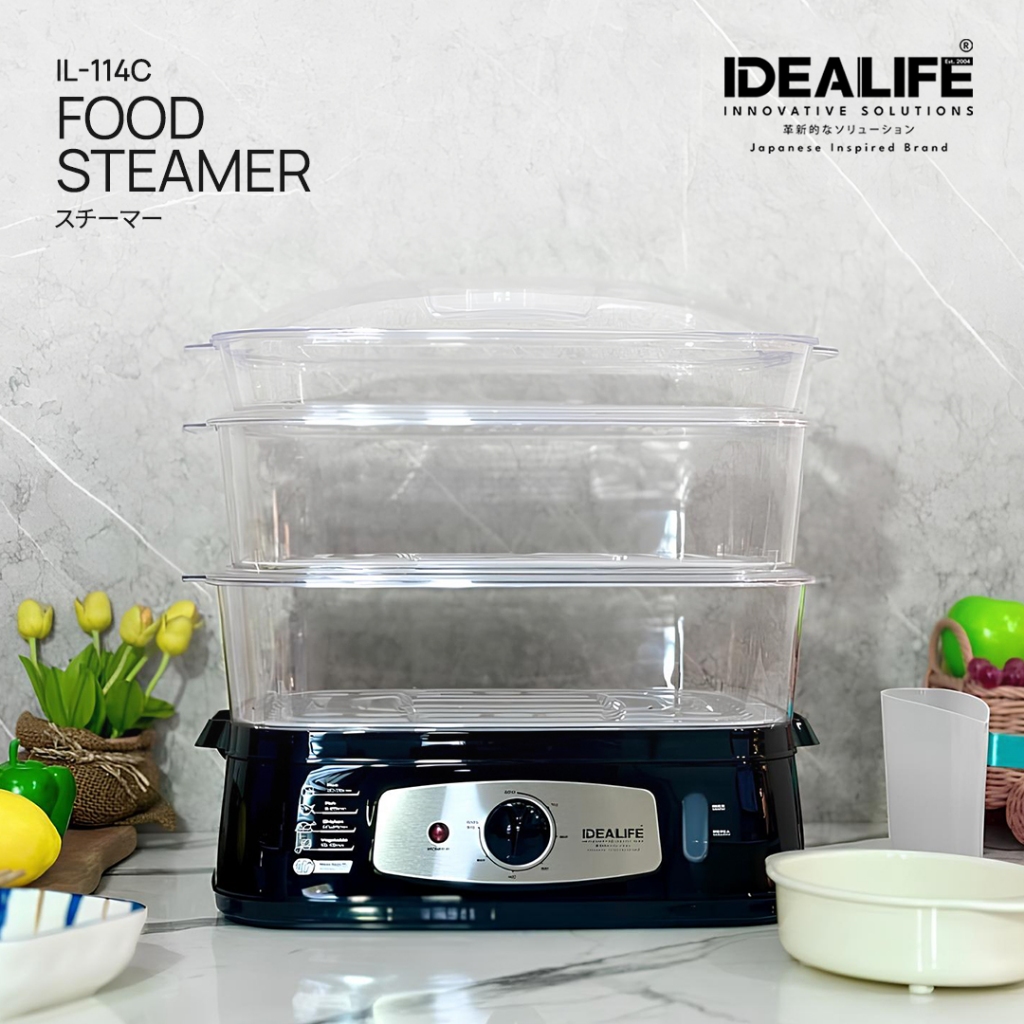 Jual IDEALIFE - Food Steamer – Pengkukus Makanan (3 layer) - FS-2501 ...