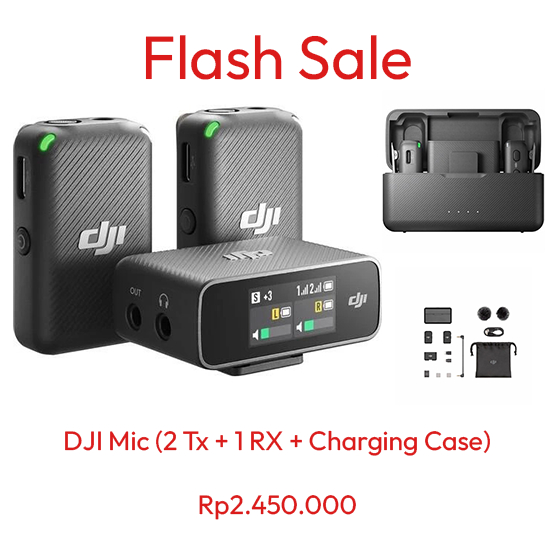 Jual DJI Mic (2 TX + 1 RX) - Wireless Microphone System for Smartphone ...