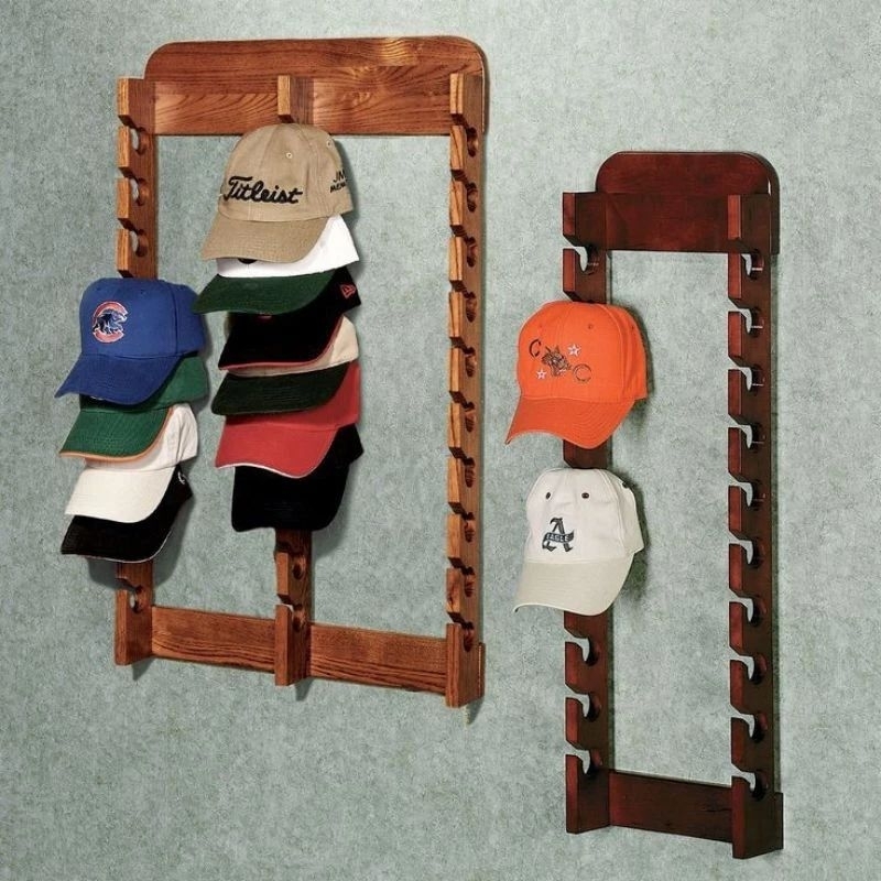 Jual Rak Topi Tempel Dinding / Rak Topi Kayu / Hangar Topi / Display ...