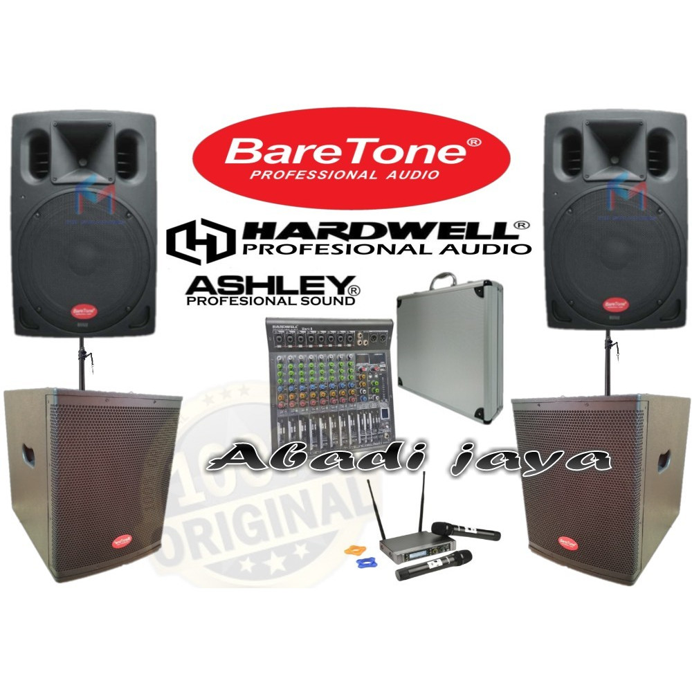Jual paket sound system 2bh baretone bta1530pro 15 inch dan 2bh ...
