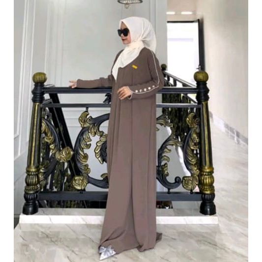 Jual Abaya Habibah Busui Mecca Daily Abaya Dress Jumbo Gamis Batwing Oversize Terlaris | Shopee ...