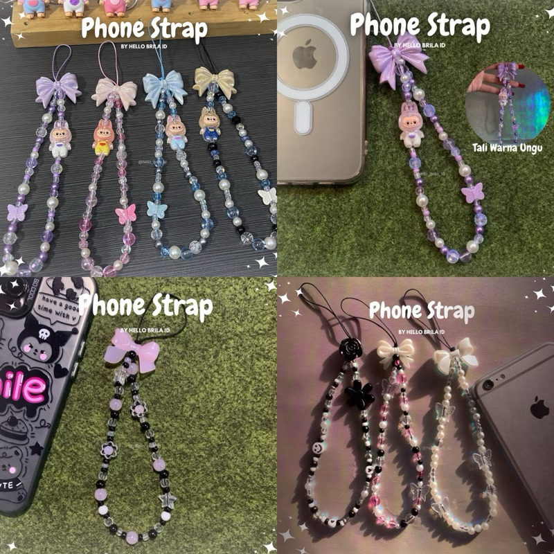 Jual Phone Strap Gantungan Handphone Strap Korea Lucu Strap Mutiara ...