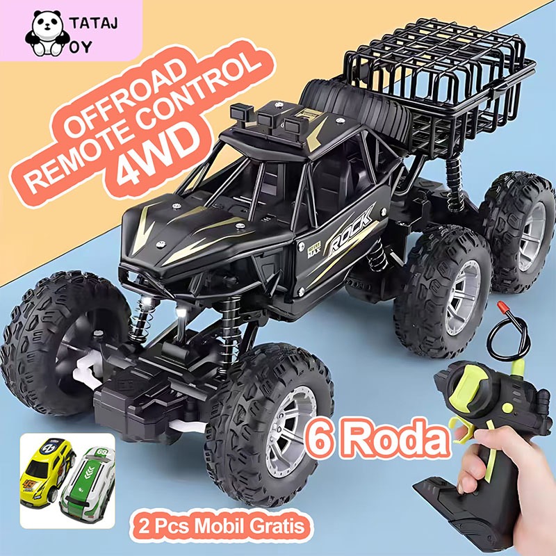 Jual Tatajoy Mobil Remote Control Besar 4WD Powerful Alloy Off-Road Car Mainan Rock Crawler 6 ...