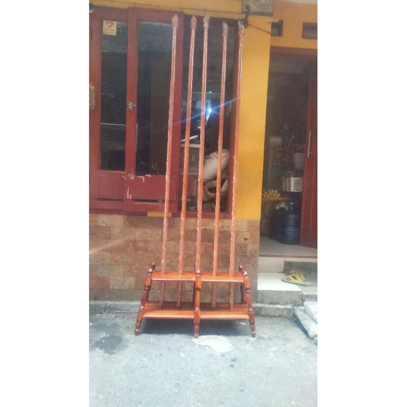 Jual Tiang bendera dalam ruangan petaka lubang 5 tatakan MDF | Shopee ...