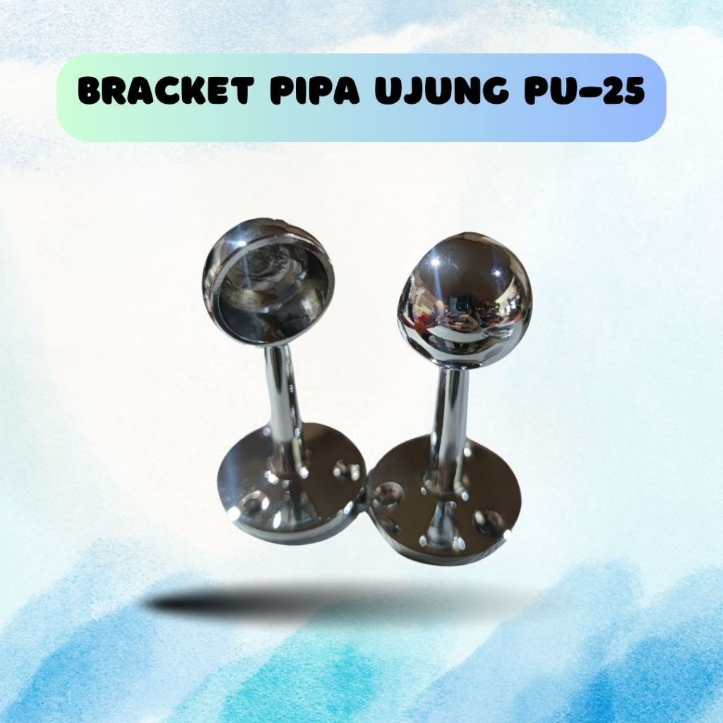 Jual BRAKET PIPA BULAT Penyangga Pipa bulat PU 25 1 inch 3/4 inch Huben ...