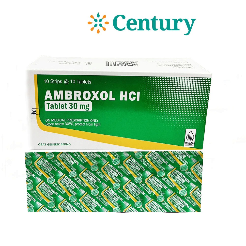 Jual AMBROXOL 30MG 1 STRIP ISI 10 TABLET / BATUK / BATUK BERDAHAK ...
