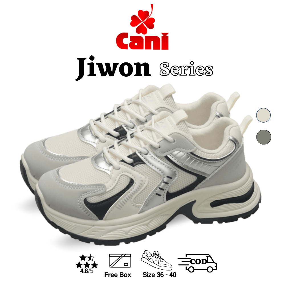 Jual Cani "Free Box" (Size 36 - 40) Jiwon Sepatu Sneakers Wanita ...