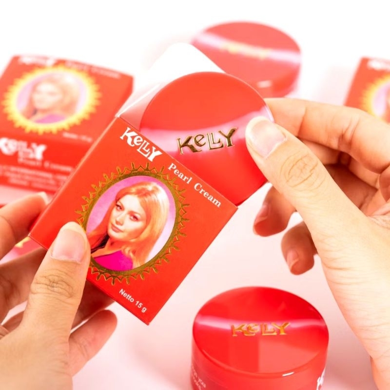 Jual Kelly Pearl Cream 15gr || Bedak Kelly || Krim Kelly | Shopee Indonesia