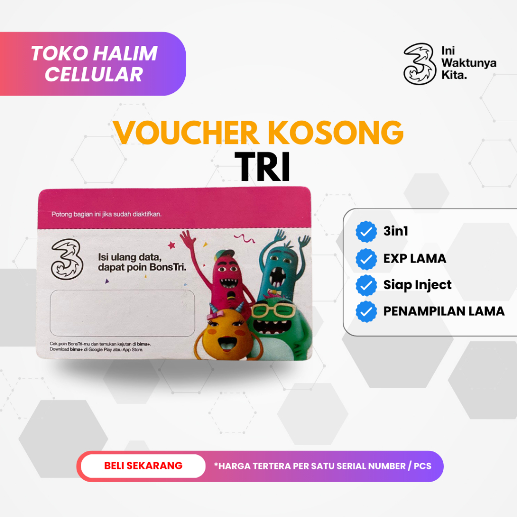 Jual Voucher Kosong Tri | Shopee Indonesia
