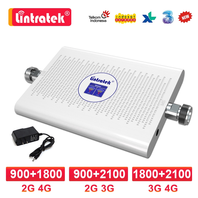 Jual Lintratek KW23C Dual Band 2band 900 1800 2100 2G 3G 4G sinyal Repeater Booster HP EDC Modem ...