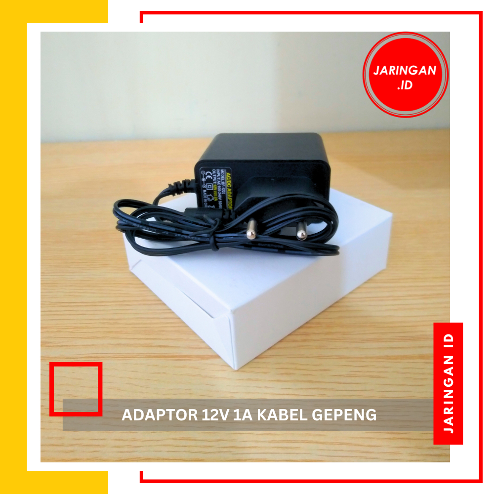 Jual TERBARU!!!! ADAPTOR 12V 1A UNIVERSAL GEPENG MURNI UNTUK CCTV ...
