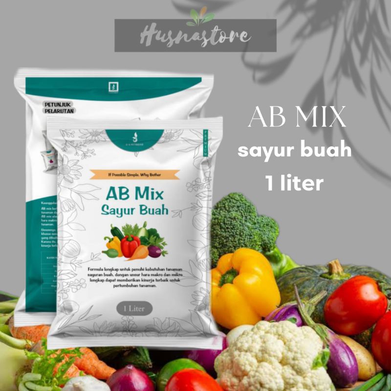 Jual AB mix by LA nutrient nutrisi sayuran buah dan buah 1 liter ...