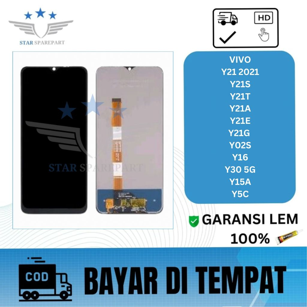 Jual LCD TOUCHSCREEN VIVO Y21 2021 / Y21S / Y21T / Y21A / Y21E / Y21G ...