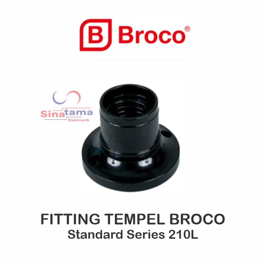 Jual Fitting Tempel Ceiling Plafon Broco Hitam - 210L | Shopee Indonesia