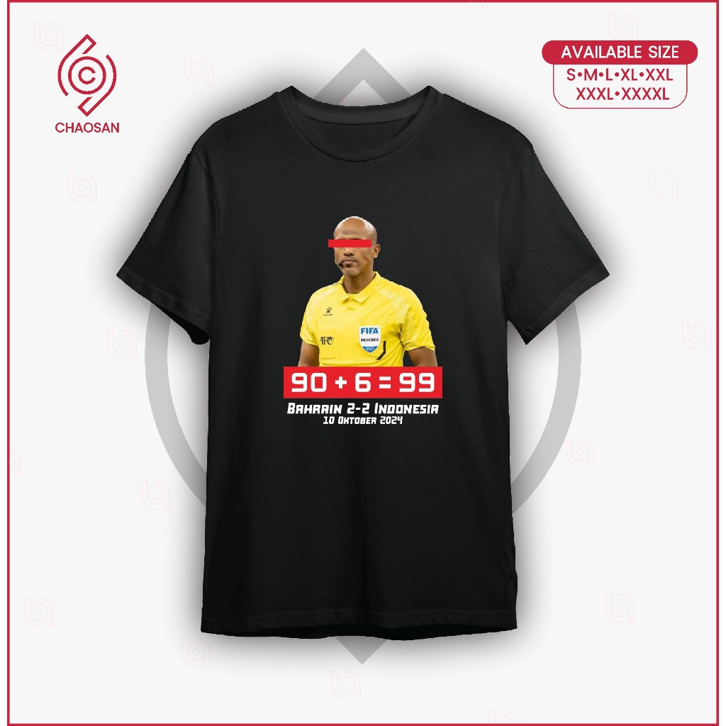 Jual Tshirt Kaos Wasit Curang Indonesia Vs Bahrain Mafia Wasit | Shopee ...