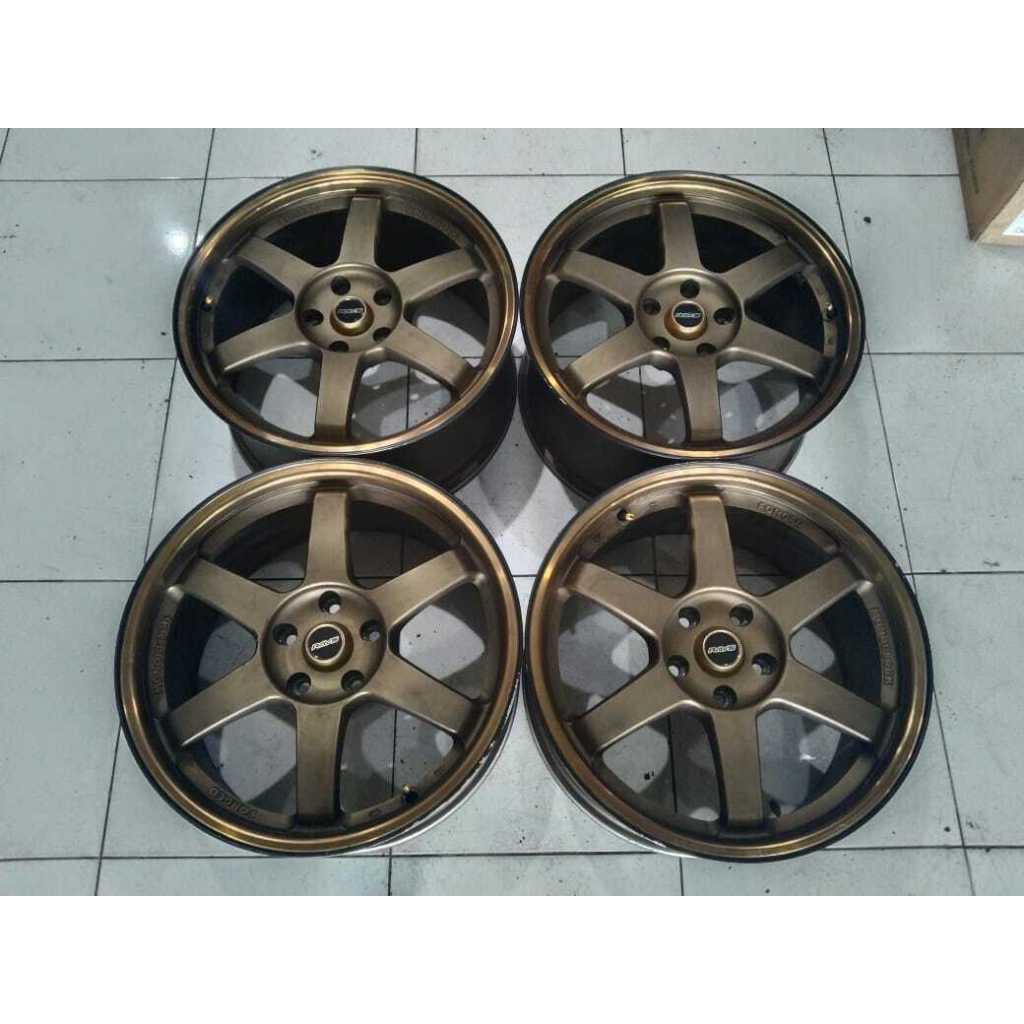Jual VELG BEKAS JDM RACING SEKEN TE37 RING 18 LEBAR 8,5 PCD 5X114 BRONZE COCOK BUAT INOVA HRV ...