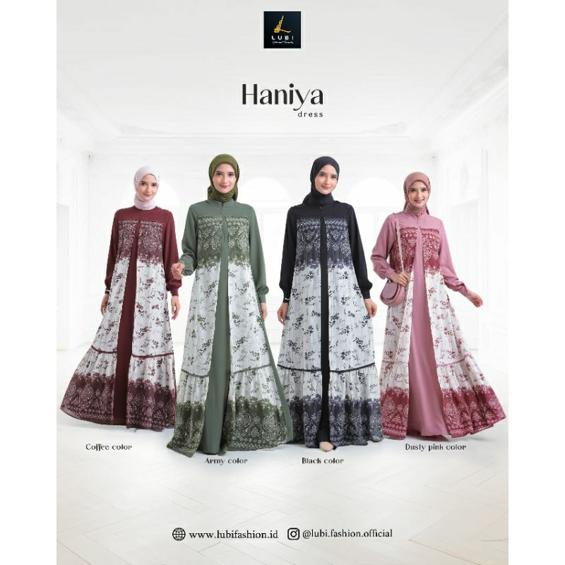 Jual Lubi Haniya Dress Terbaru Cantik Bermotif Menawan | Shopee Indonesia