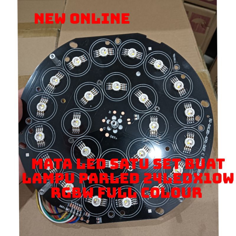 Jual MATA LED SATU SET BUAT PARLED 24LEDX10WATT RGBW FULL COLOUR ...