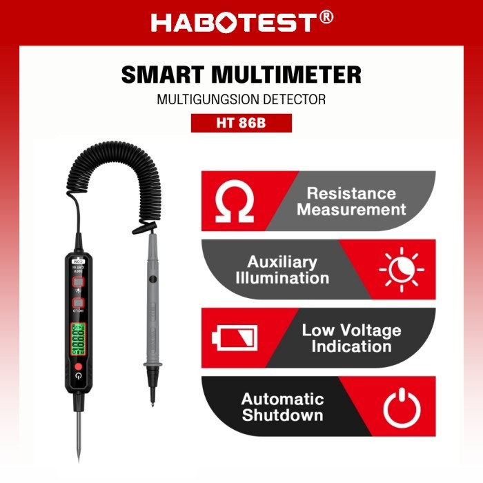 Jual HABOTEST Tespen Sirkuit Digital Tes pen DC Multimeter Tipe Pena ...