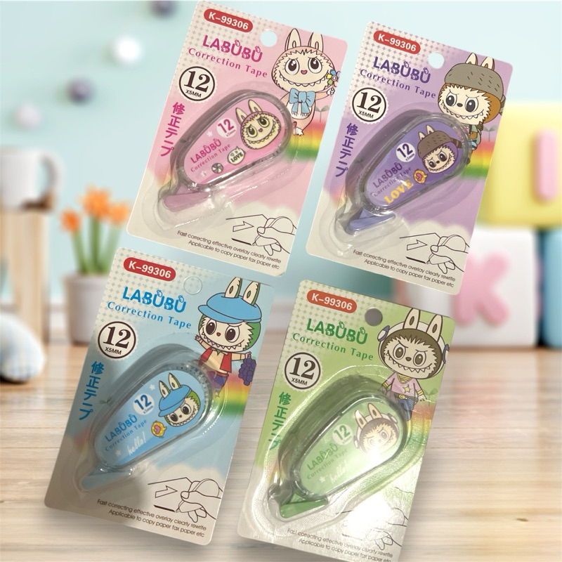 Jual LABUBU Tip X Roll Karakter Lucu tip-ex Kertas Fancy Karakter Tape ...