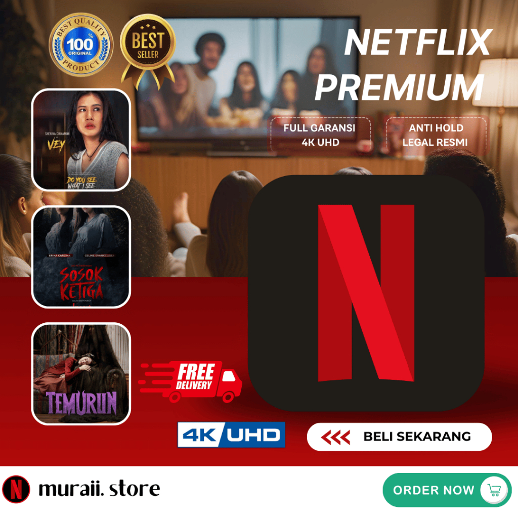 Jual NETFLIXXXX PREMIUM ULTRA HD 4K GARANSI 100% AMANAH | Shopee Indonesia