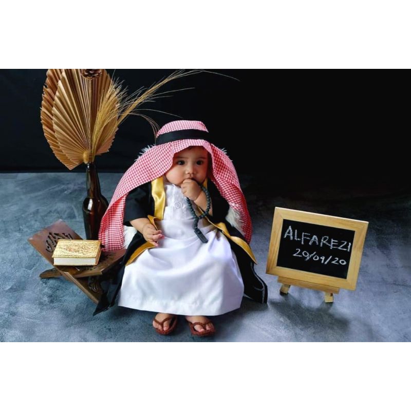 Jual JUBAH SULTAN ASYKAR NEWBORN/BAYI/ANAK/JUBAH RAJA ARAB ANAK/KOSTUM ...