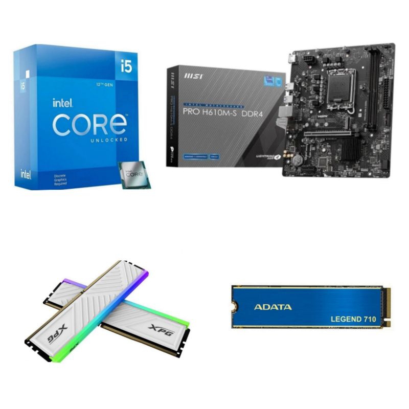 Jual Paket Processor Gaming Intel Core i5 12400 / i5 12400F Gen 12 LGA 1700 RAM DDR4 16GB RGB ...
