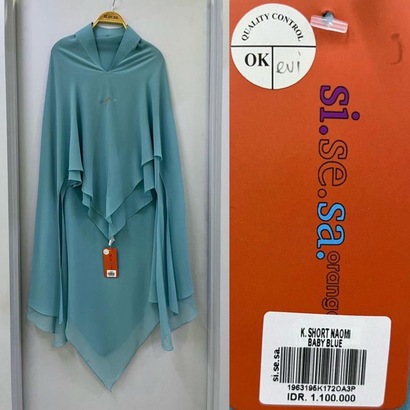 Jual Khimar sisesa warna baby blue | Shopee Indonesia