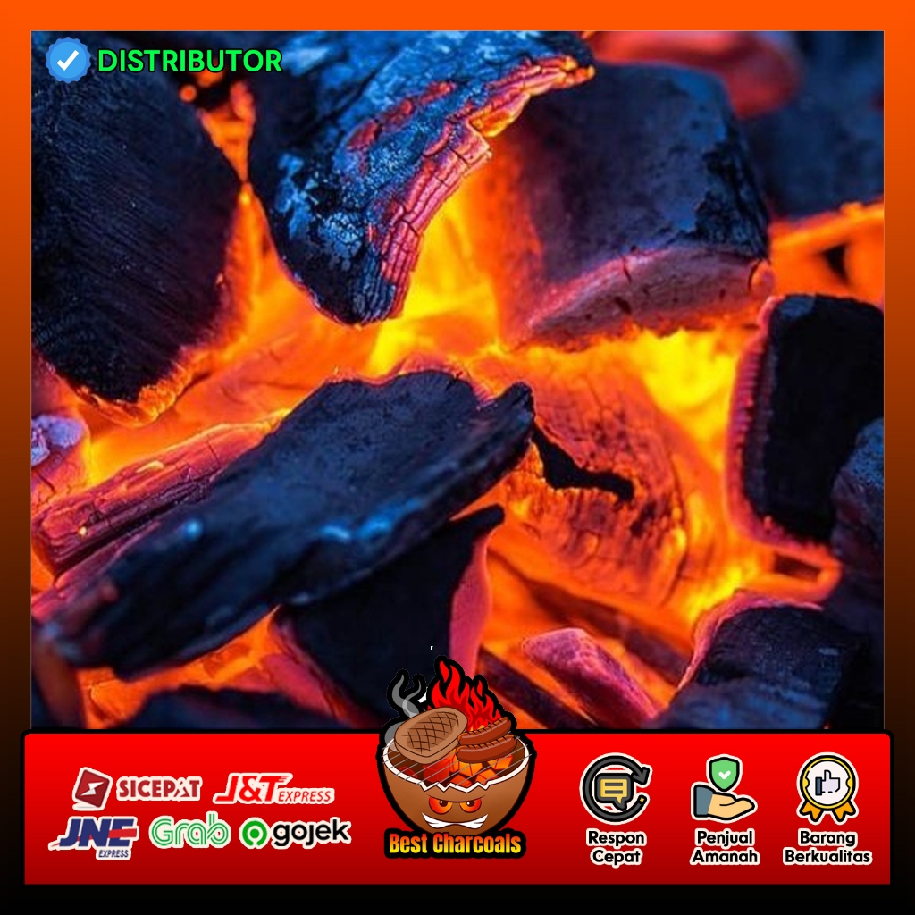 Jual Arang Briket Brongkol Bulat Batubara Batok Kelapa BBQ Barbekyu ...