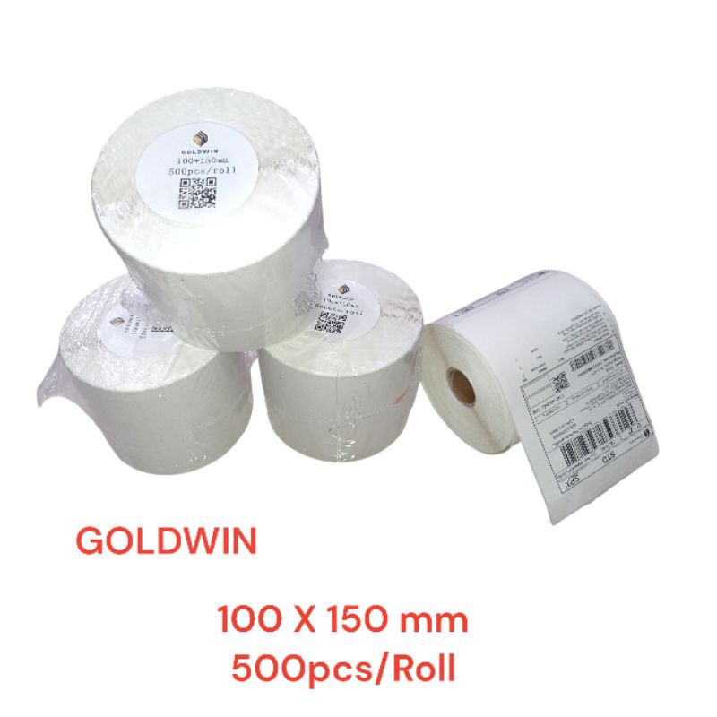 Jual Label Stiker Thermal 100 X 150 mm 10 X 15cm 500pcs / Kertas Stiker Thermal A6 100 X 150 MM ...