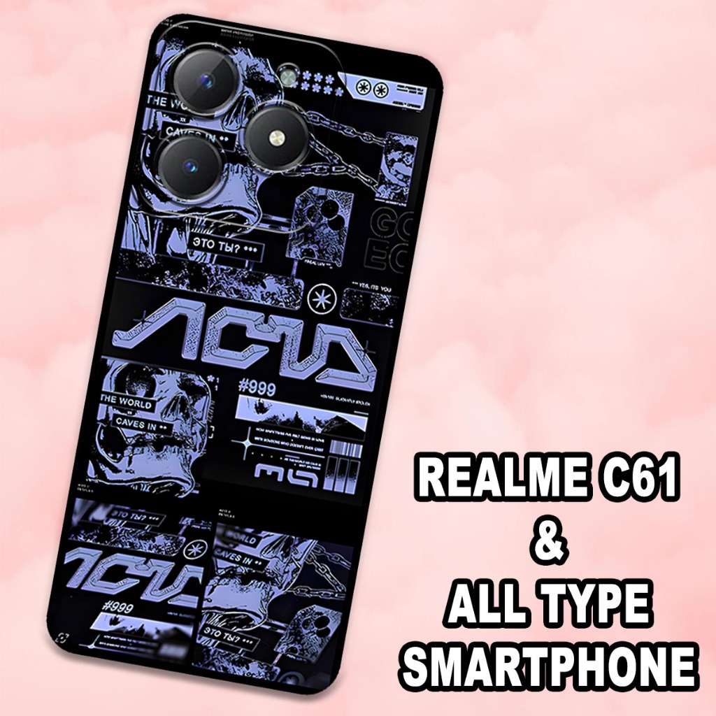 Jual (KS15) Softcase karet untuk REALME C61 2024 Motif gambar karakter Grafity/casing REALME C61 ...