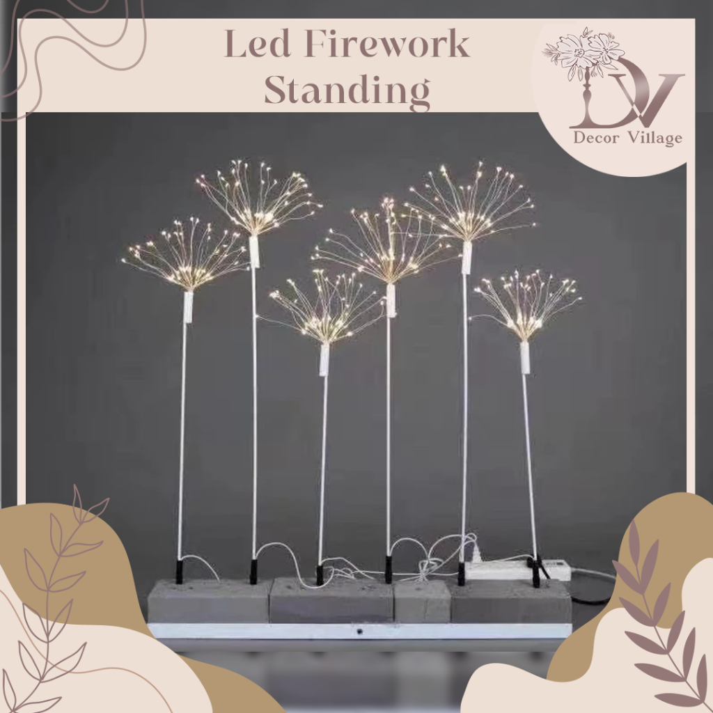 Jual Lampu Kembang api Dekorasi LED Firework Standing [Cahaya WARM ...