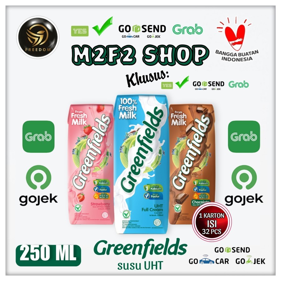 Jual Greenfields Susu Kotak UHT Chocolate Strawberry Full Cream Milk | Cokelat Stroberi Semua ...