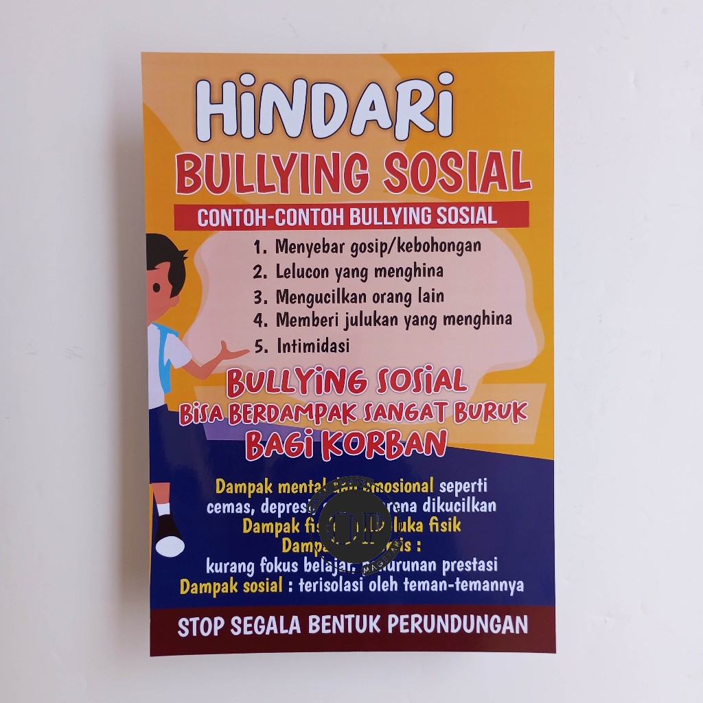 Jual Poster Hindari Bullying Verbal - Contoh Bullying Verbal ...