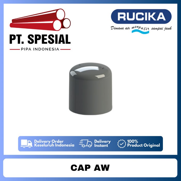 Jual Dop PVC AW Rucika / Dop AW / End Cap PVC Rucika 1/2 - 2 Inch / Cap ...