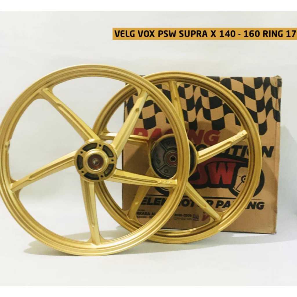 Jual Velg PSW Honda Palang 5 Miring Gold Kilap Absolute Revo / Revo Fit ...