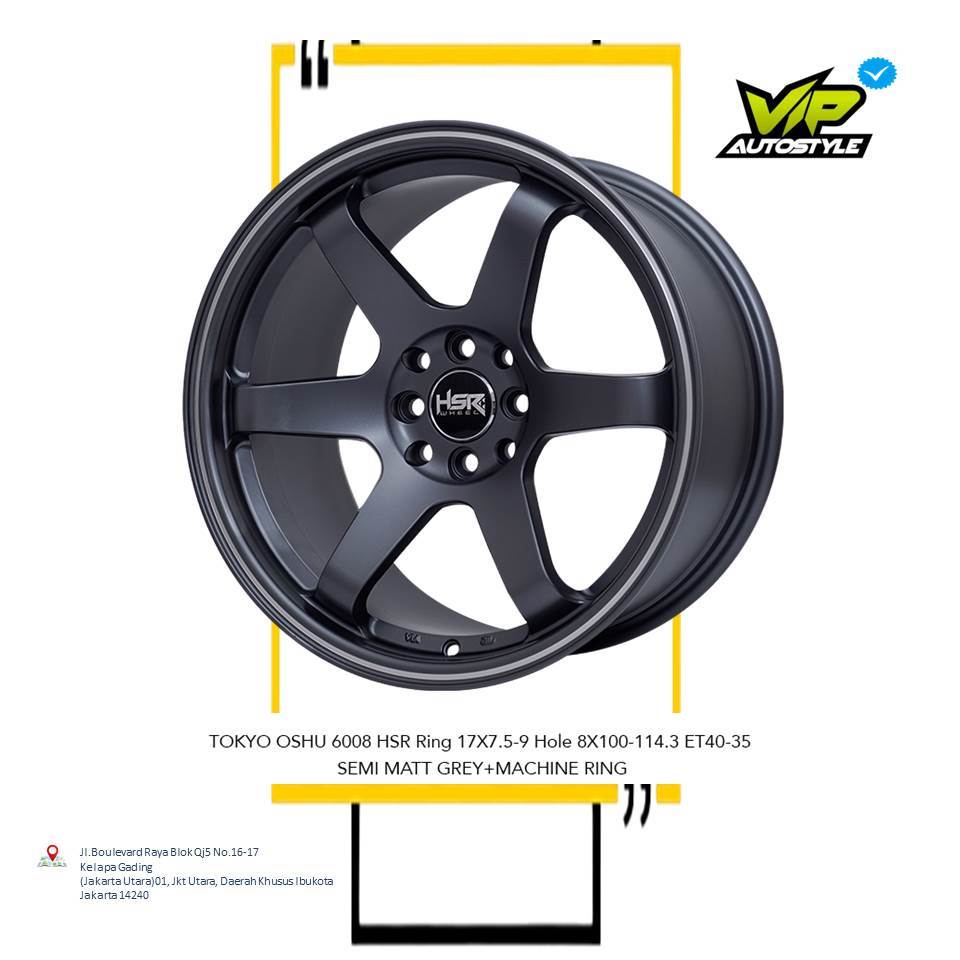 Jual HSR TOKYO R17 - Velg Racing Mobilio, Jazz, Avanza, Xenia, Vios, Livina Ring 17 - HSR ...