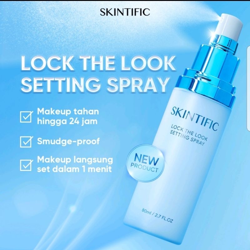 Jual SKINTIFIC - Setting Spray 80ml Lock The Look 16h | Moisturizing ...