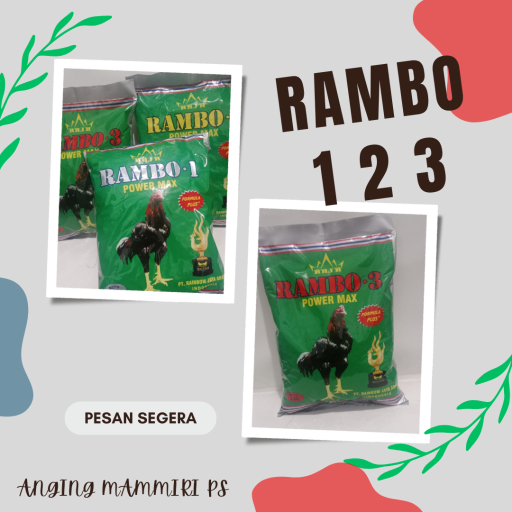 Jual RAMBO 1, 2, 3 ISI 1 KG (Pakan Ayam) | Shopee Indonesia